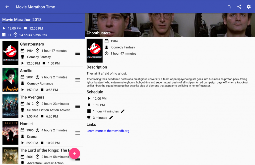 Movie Marathon Web Tools - 24 Hour Movie Marathon!